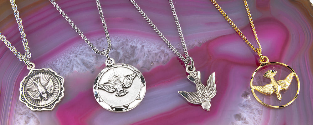 Holy Spirit Medals & Pendants | Sterling Silver & Gold